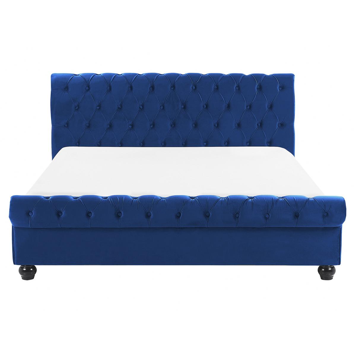 Beliani POLSTERBETT 160/200cm Marineblau Avallon online kaufen mömax