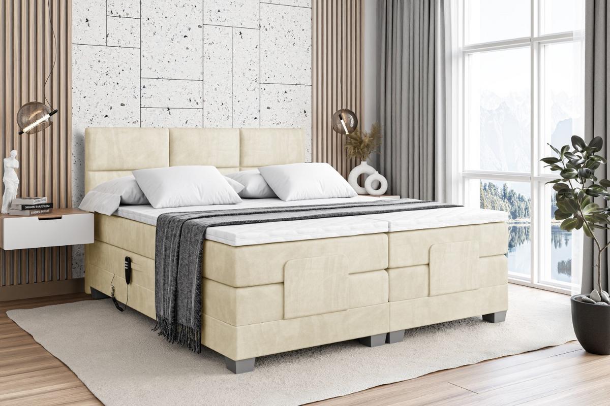ALTDECOR BOXSPRINGBETT elektrisch verstellbar mit 2 Matratzen H4 ...