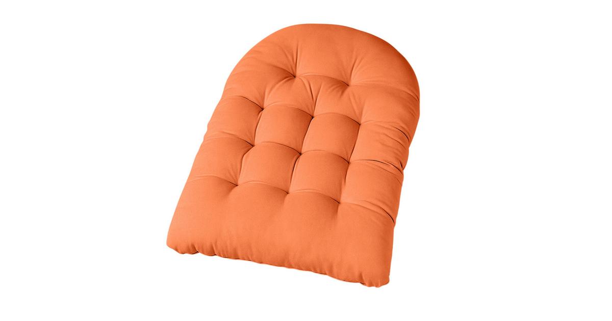 Homescapes HÄNGESESSEL-KISSEN terracotta-orange – halbrund, 80/120 cm ...