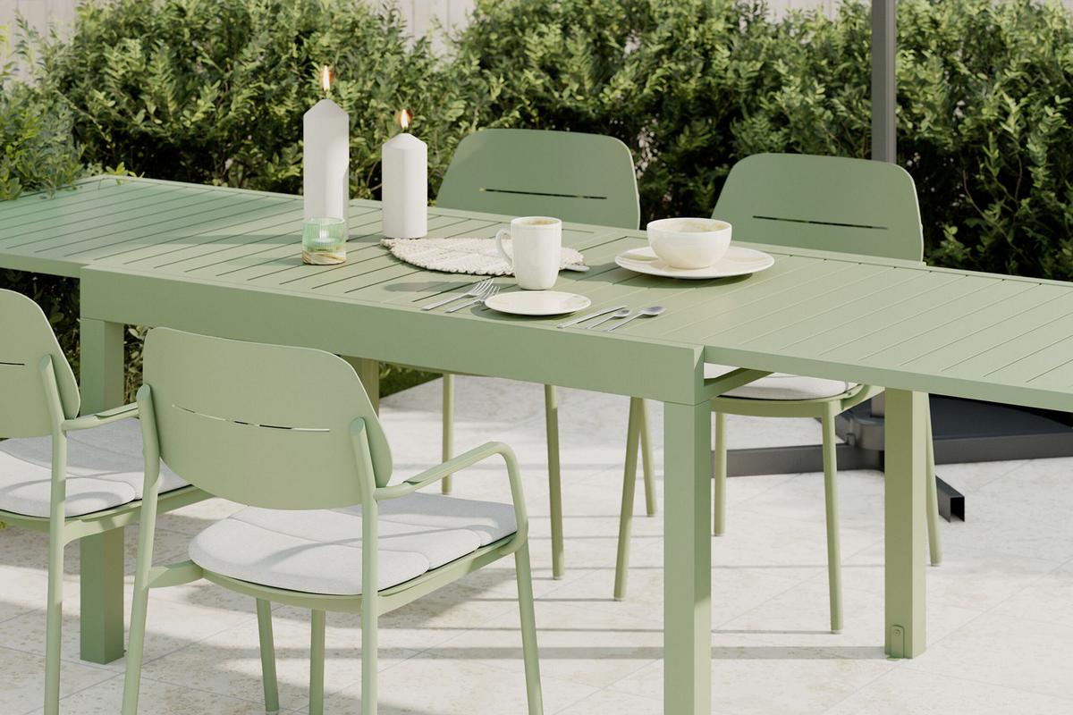 Ausziehbare Gartentische Aus Aluminium