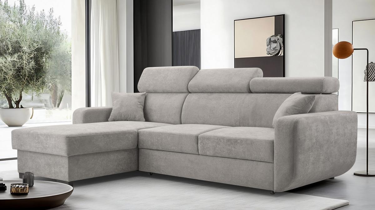 Ecksofa Wei Grau
