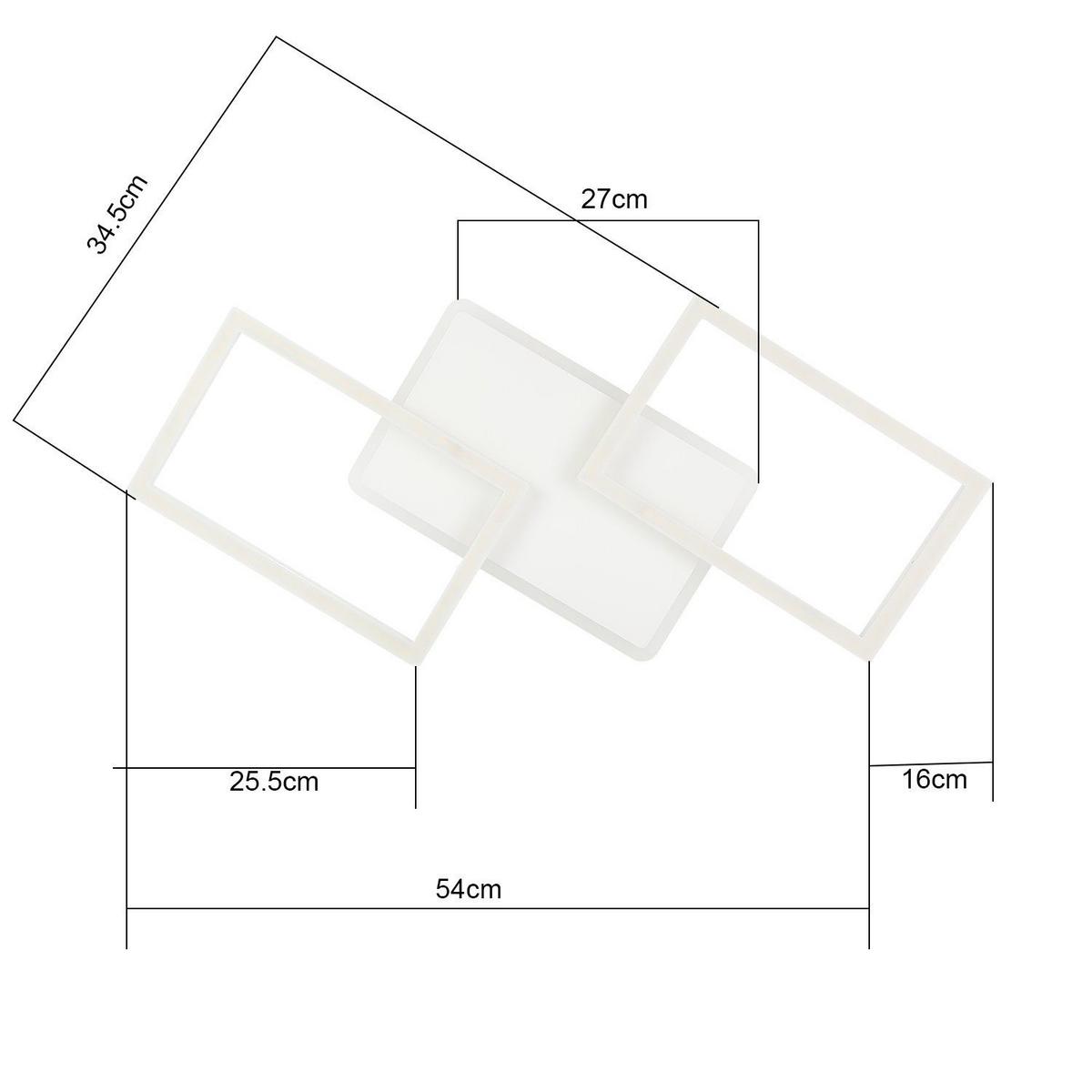 Nettlife LED-DECKENLEUCHTE Marco 54/35/6 cm online kaufen mömax