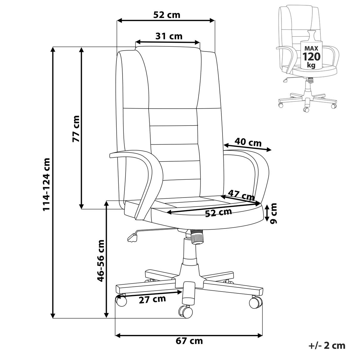Beliani BÜROSTUHL Leder Beige Diamond online kaufen mömax