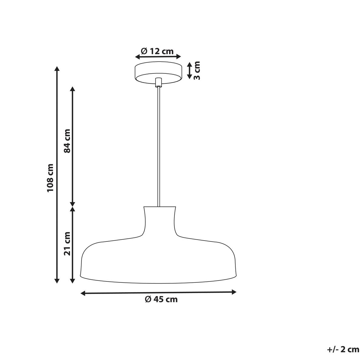 Beliani HÄNGELEUCHTE Tamarin 45/45/108 cm online kaufen mömax