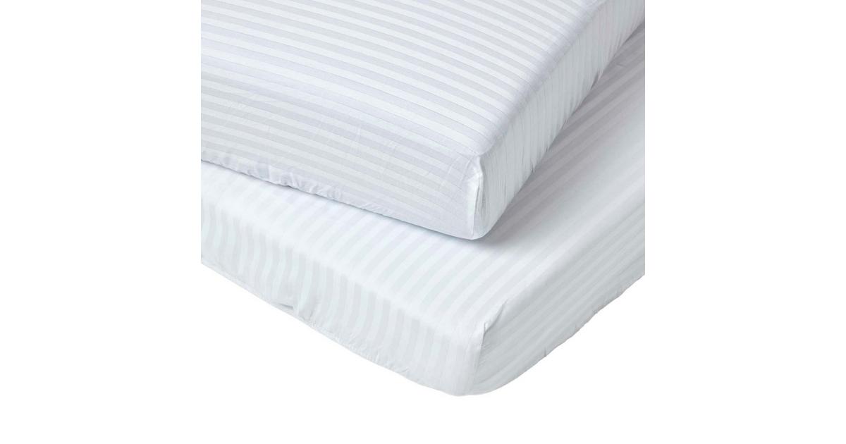 Homescapes DAMAST-SPANNBETTLAKEN 2er-Set für Babybett, 60/120 cm online ...