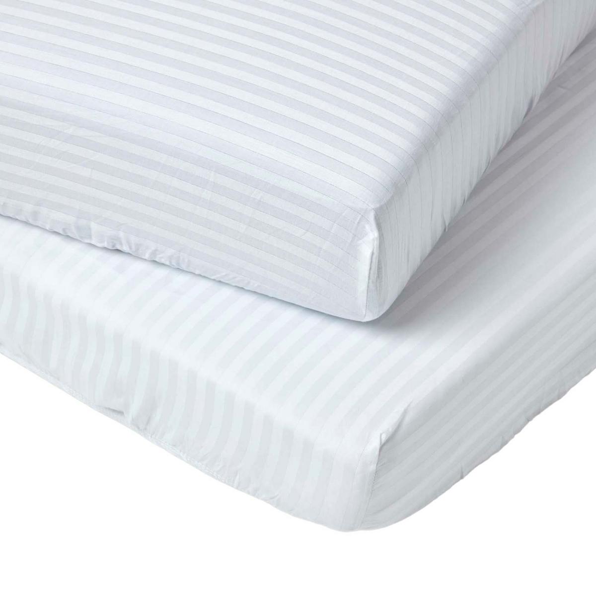Homescapes DAMAST-SPANNBETTLAKEN 2er-Set für Babybett, 60/120 cm online ...