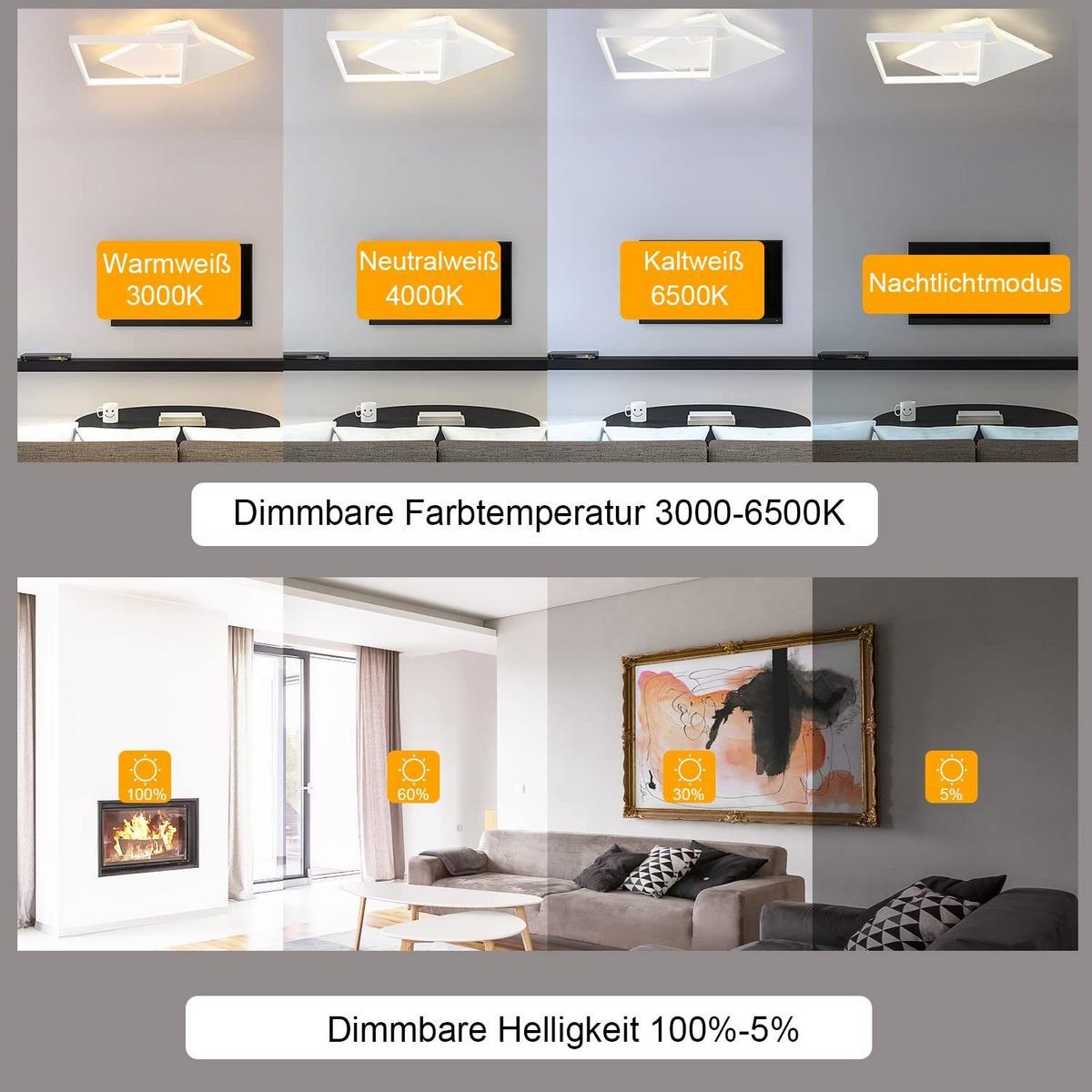 Nettlife LED-DECKENLEUCHTE Maximi 46/46/8 cm online kaufen mömax
