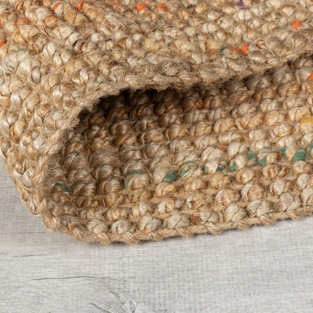 KADIMA DESIGN JUTETEPPICH handgewebt ERME, in Naturjute, Beige, 200 x ...