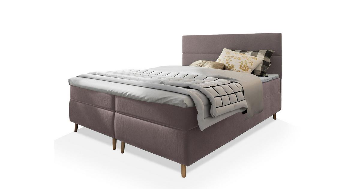 MASSENO BOXBETT SANTA 140x200 cm mit Matratze und Topper - Rosa online ...
