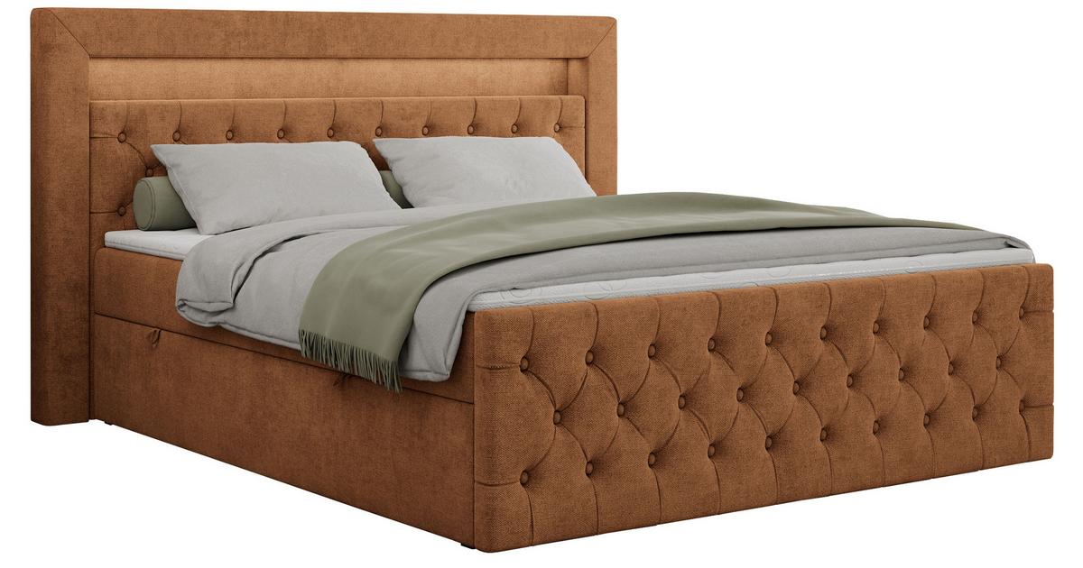 MKS BOXBETT GOLD-9 LED 140/200 Orange Struktur - H4 online kaufen mömax