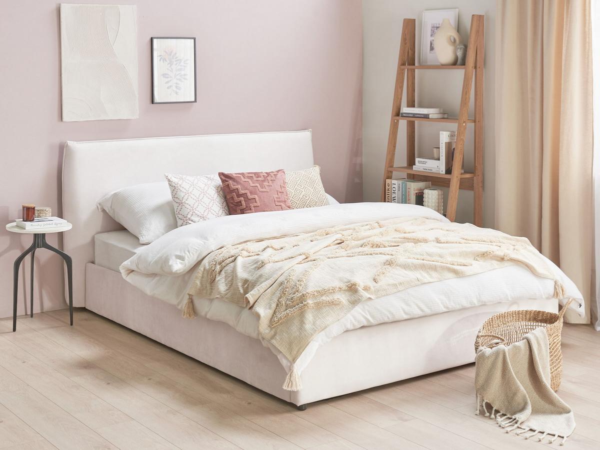 Beliani POLSTERBETT 160/200cm Cremeweiß Lavaur online kaufen mömax