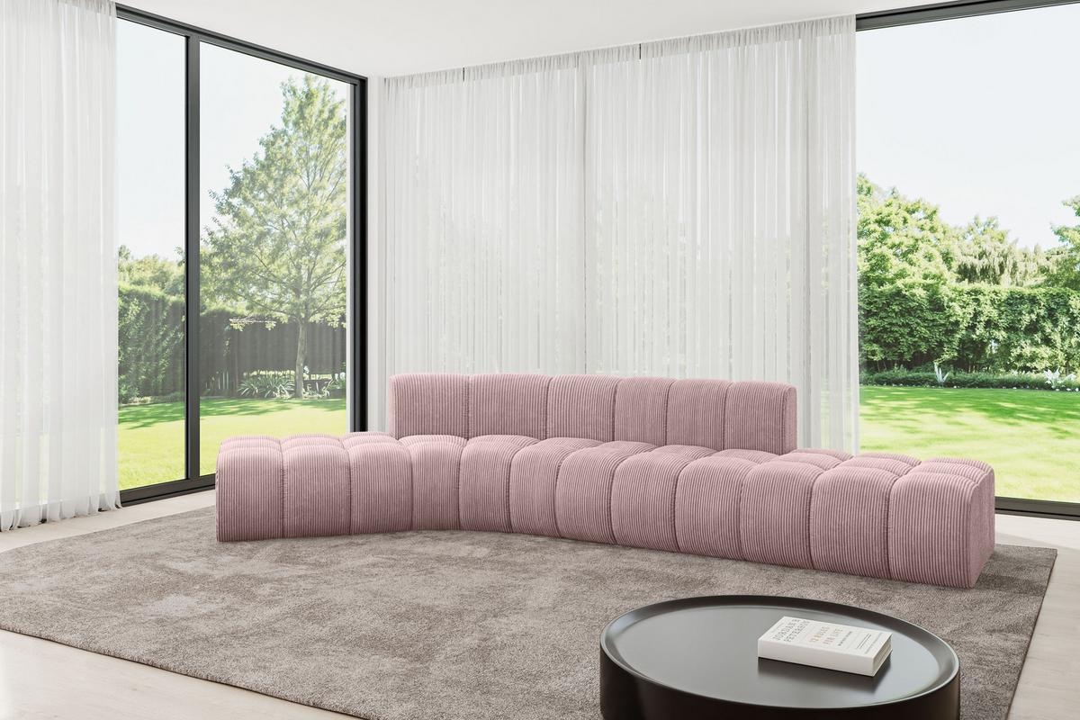 ALTDECOR ECKSOFA modulares Sofa Solven-L1 - 380x174x70 cm Rosa online ...