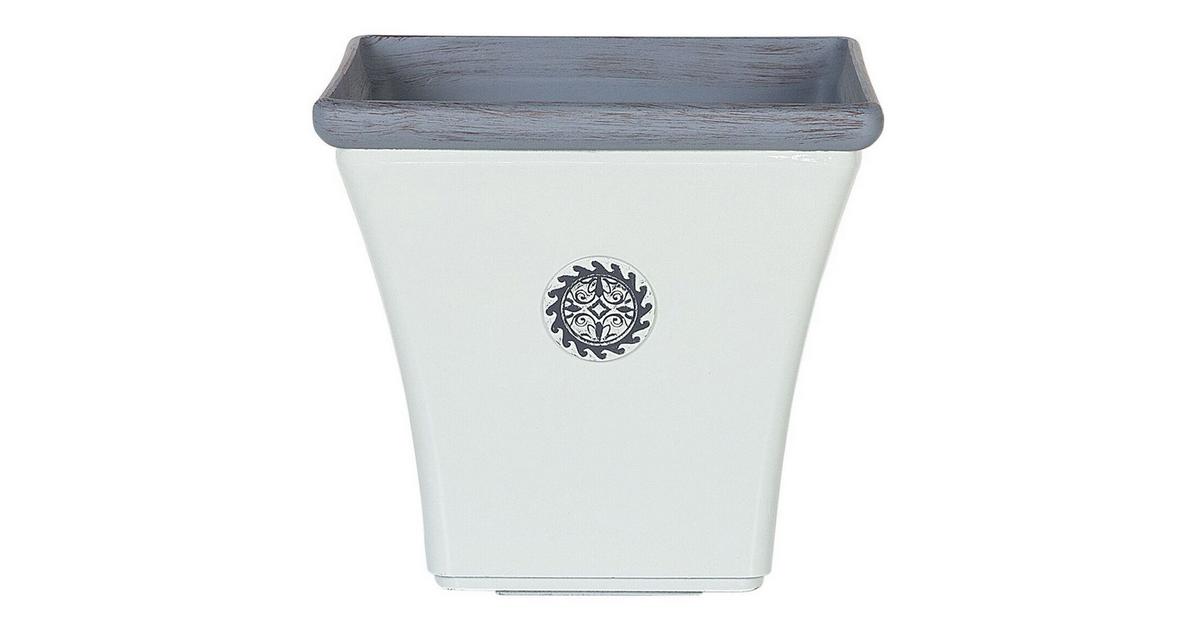 Beliani BLUMENTOPF weiß quadratisch 32/32/31 cm Elateia online kaufen mömax