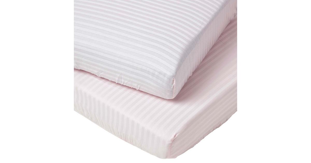 Homescapes DAMAST-SPANNBETTLAKEN 2er-Set für Babybett, 60/120 cm online ...