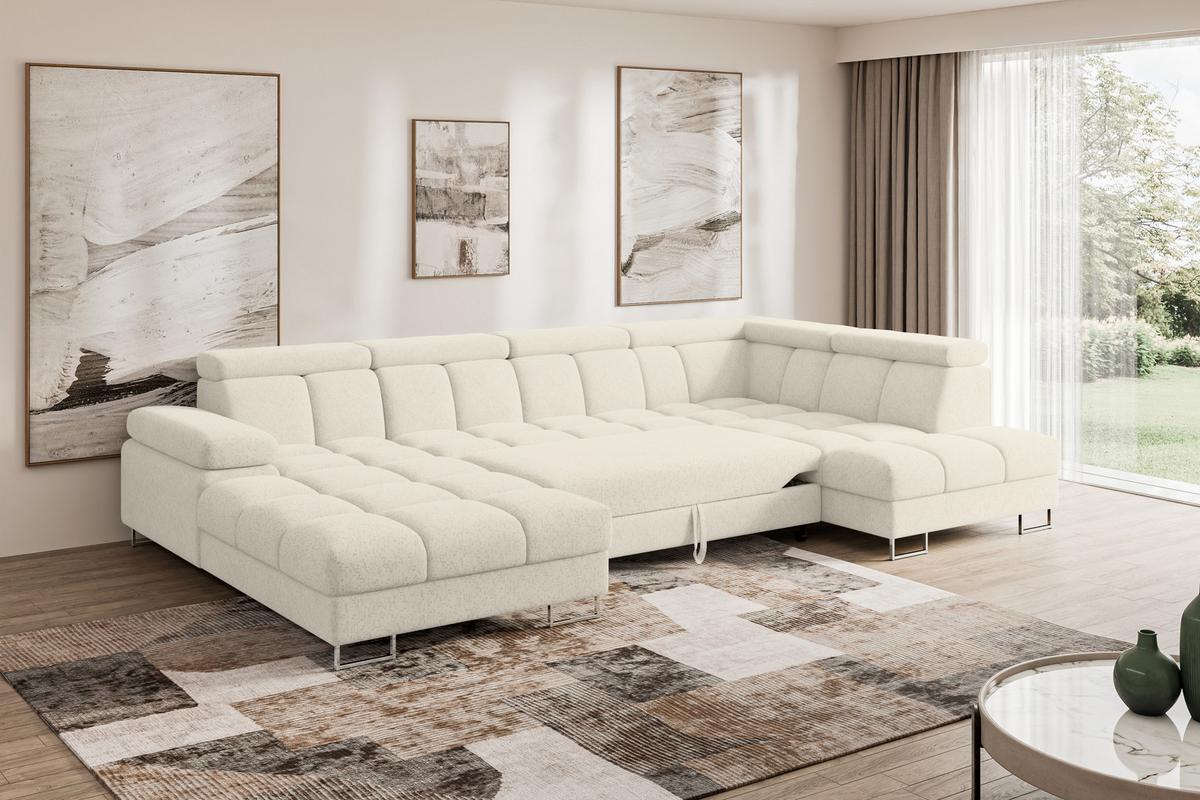 ALTDECOR WOHNLANDSCHAFT mit Schlaffunktion und Bettkasten Ottomane ...