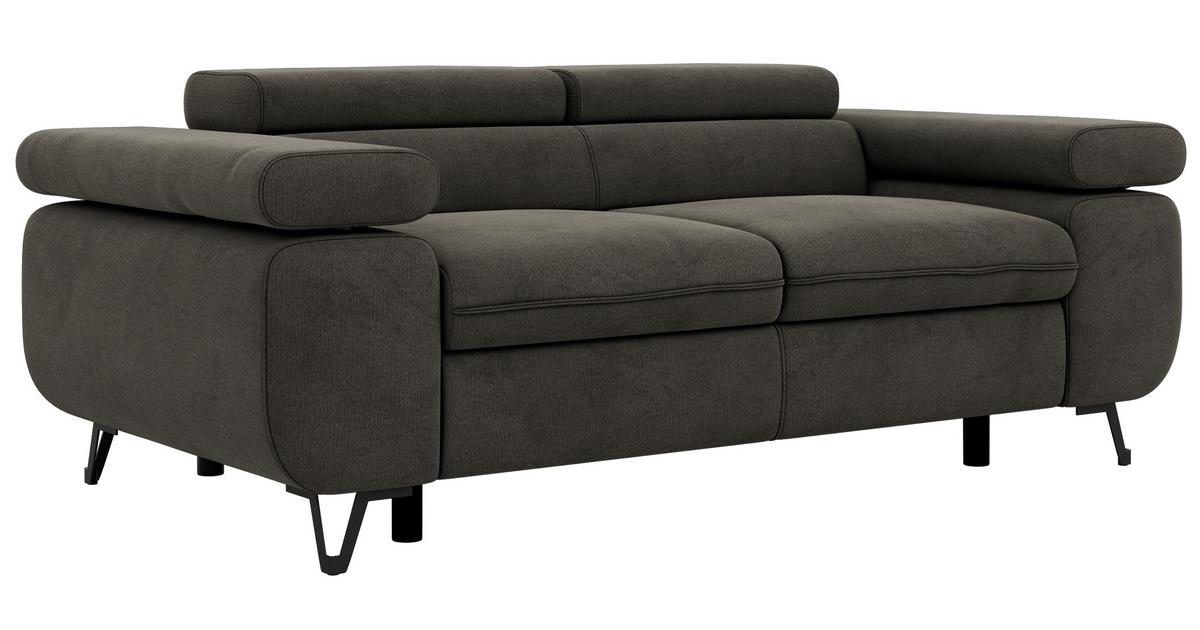 MKS 2-SITZER SOFA PETER - Dunkelgrau Velvet online kaufen mömax