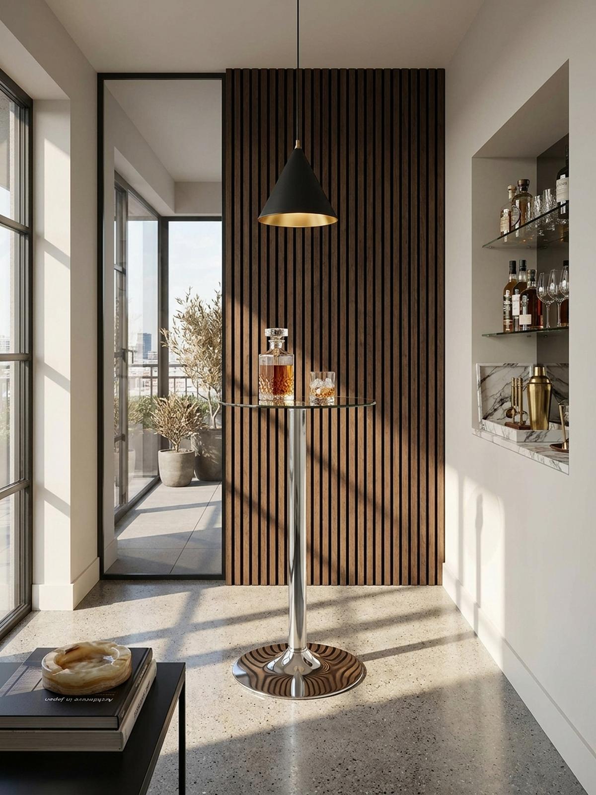 KADIMA DESIGN STEHTISCH – Ø 60 cm, Sicherheitsglas, Drehfunktion ...