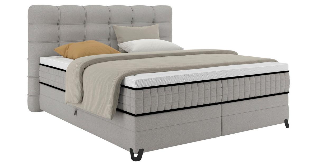 Premium Living Boxspringbett Grau 180x200 » kaufen