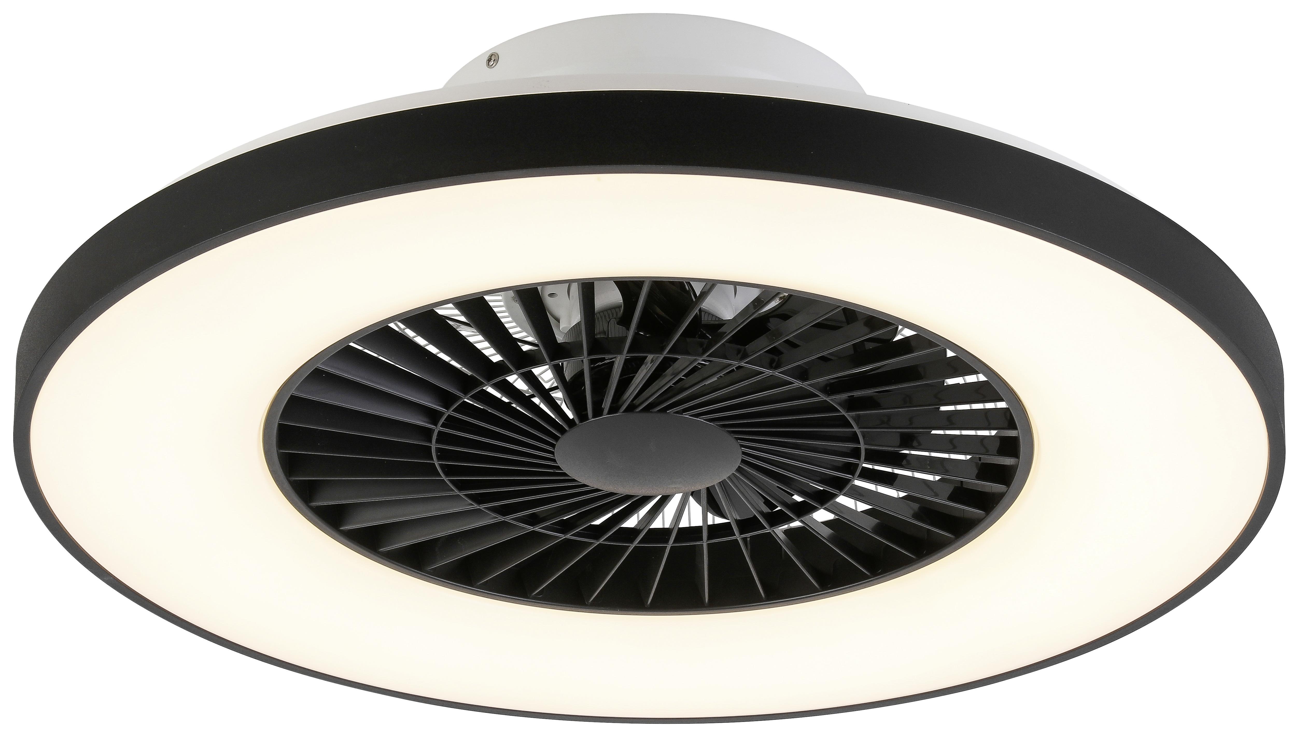 LED-Deckenleuchte Ukas max. 39,6 Watt - Schwarz, MODERN, Kunststoff ...