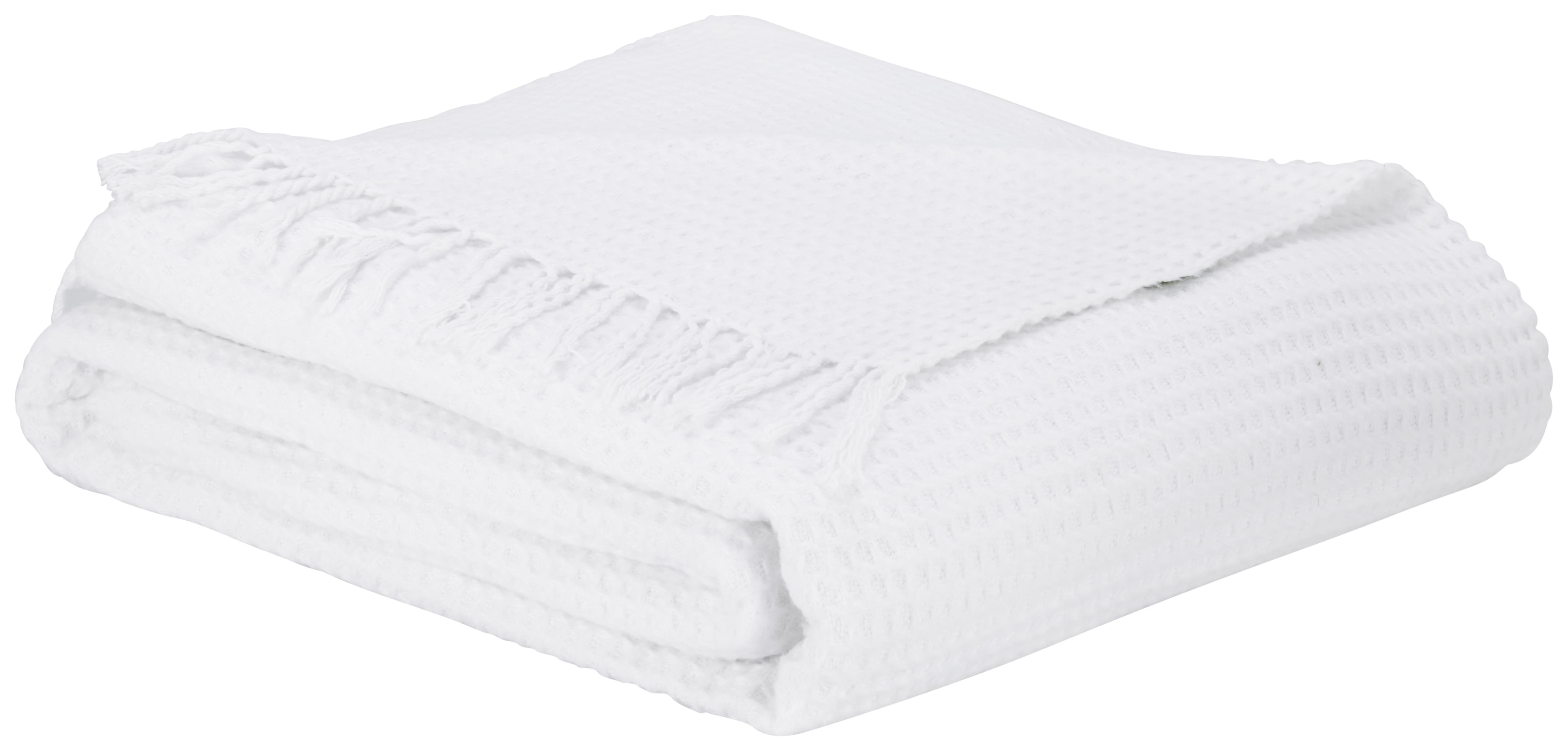 Decke Alice Weiß - weiss, Romantik / Landhaus, Textil (150/180cm ...