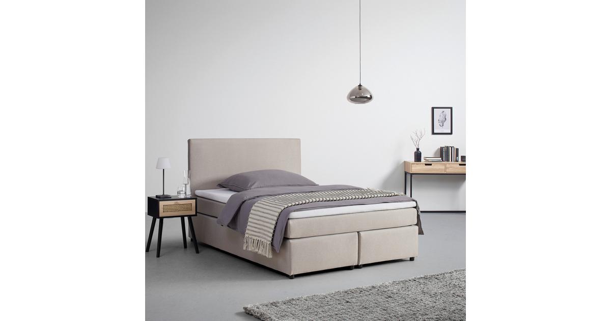 Pat boxspring bej Florinda cca 140X200 bej cu topper comandă online moemax