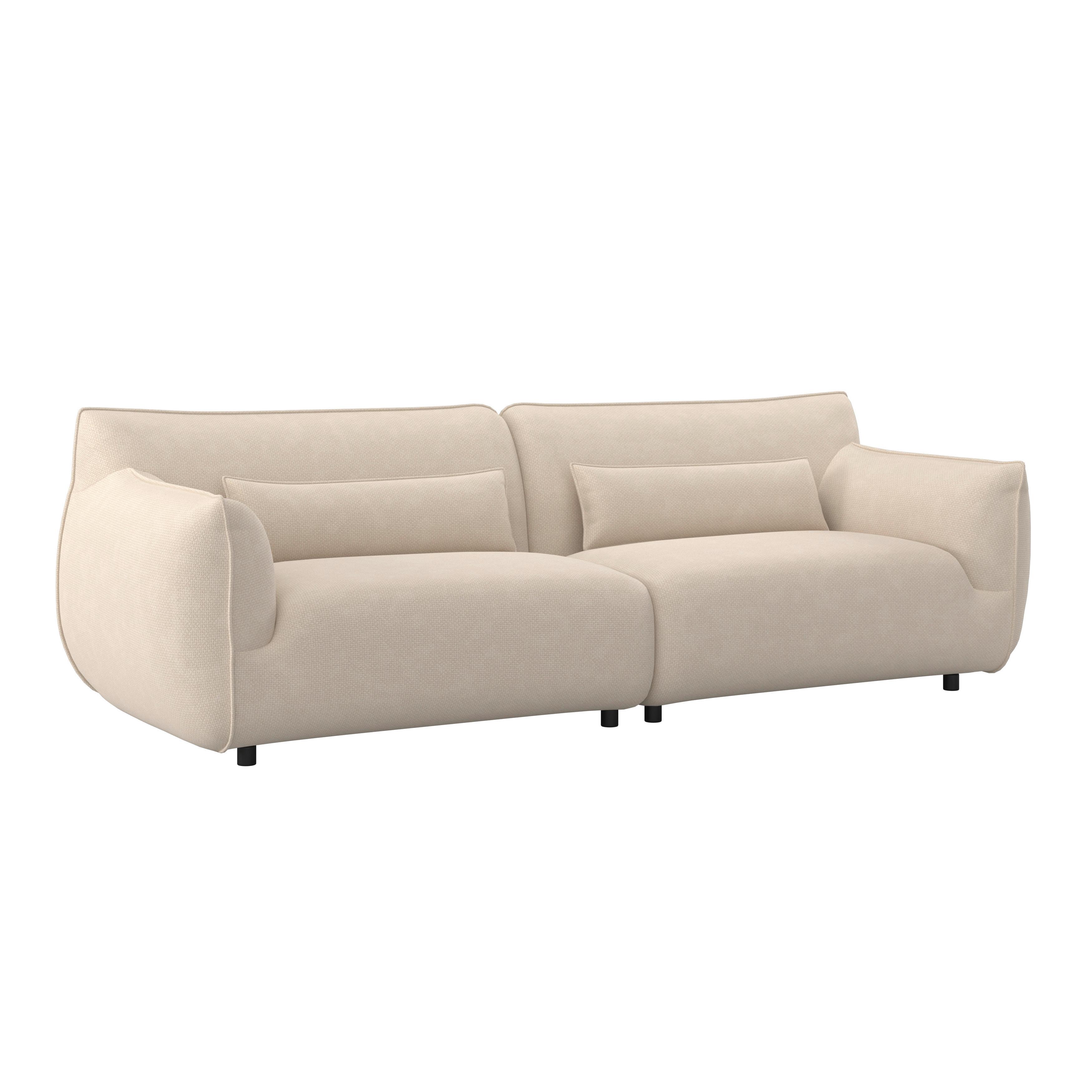 2-Sitzer-Sofa Miami Beige/Schwarz online kaufen mömax