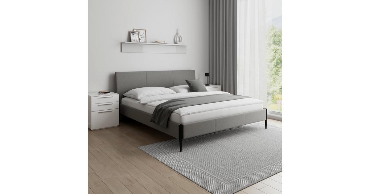 Pat tapițat gri Melisa cca 180X200 cm gri comandă online moemax