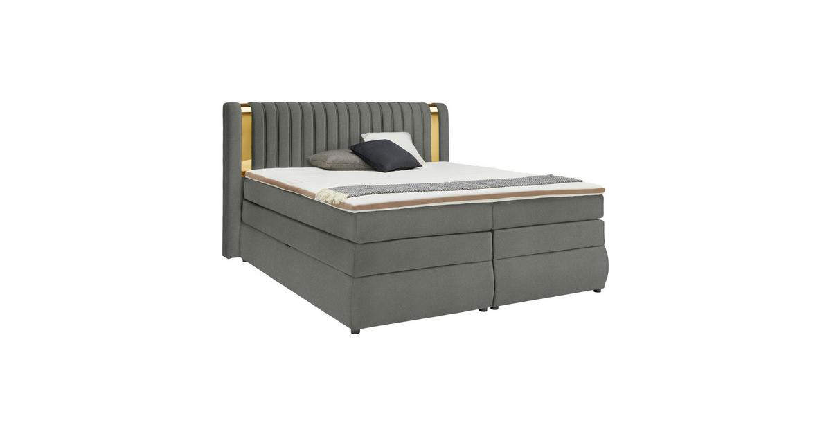 Boxspring Krevet Minola Gold Exkluziv 160/200 cm tamno siva kupujte ...