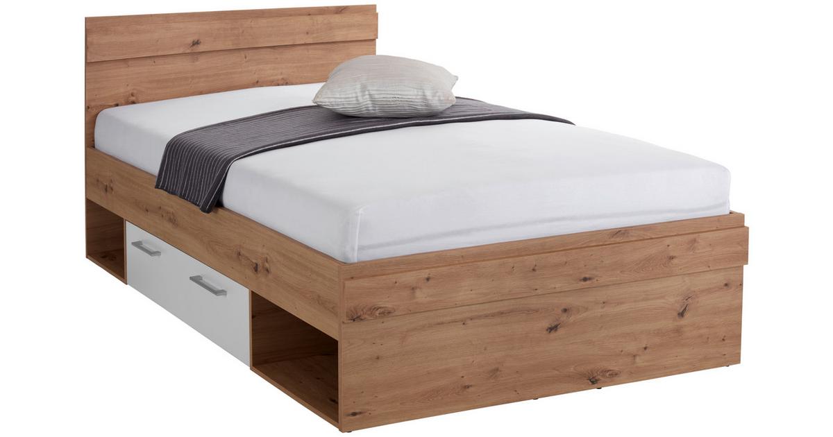 PAT BOX 120 120/200 cm alb, stejar Artisan comandă online moemax