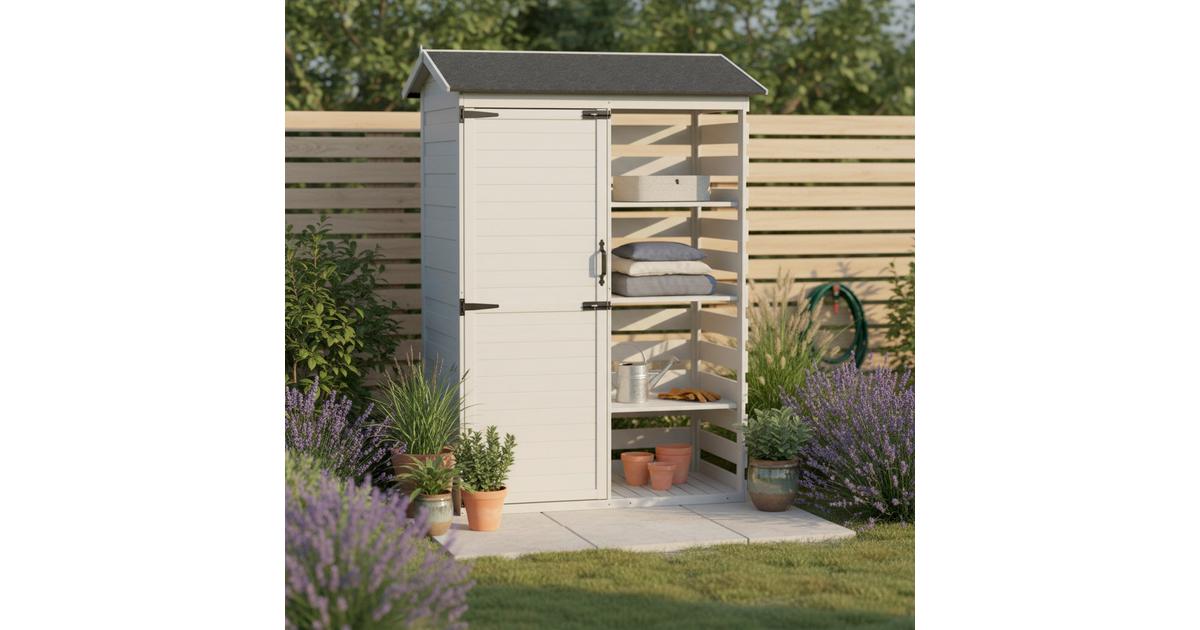 Gartenschrank Vera Weiß Echtholz online kaufen mömax