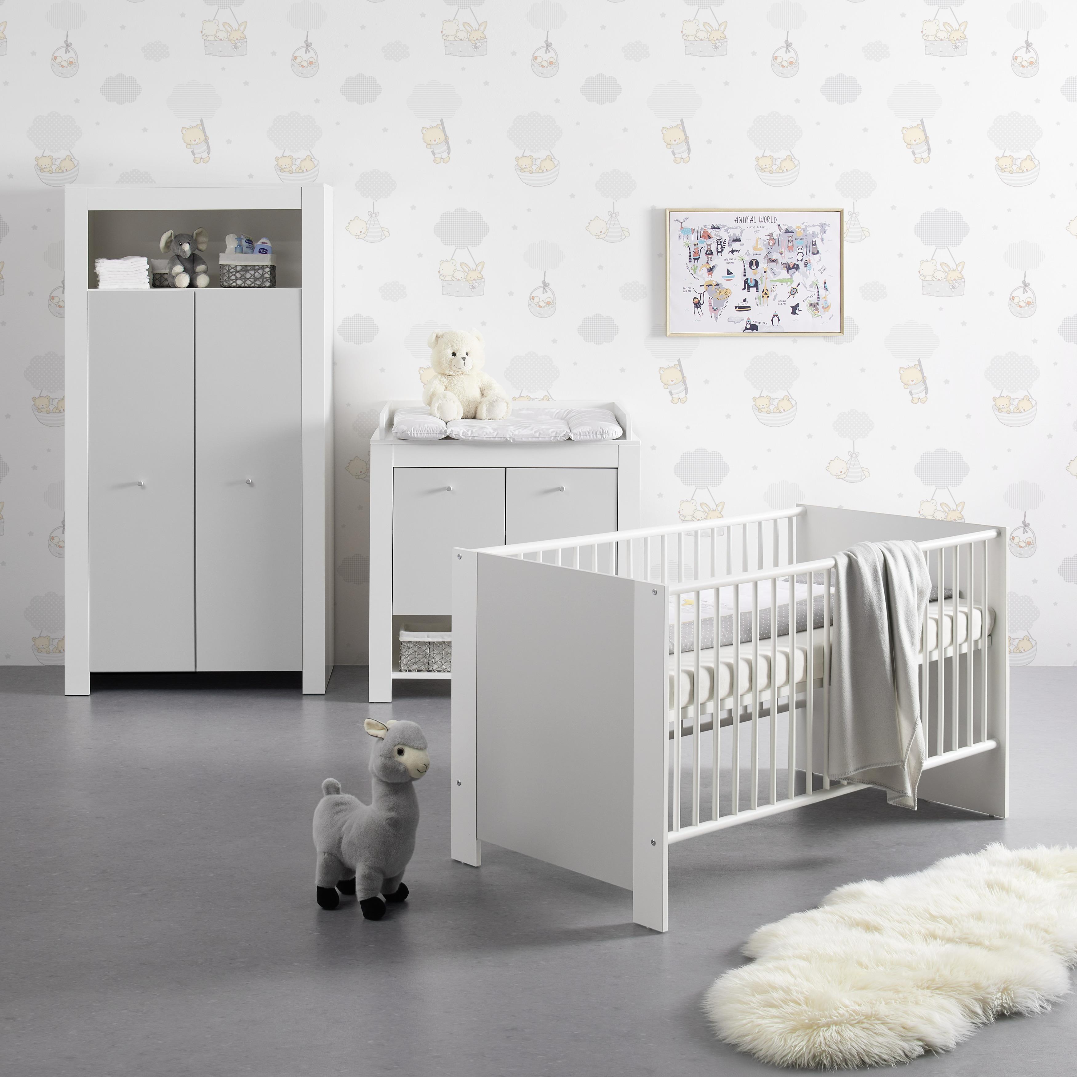 Babyzimmer Grau Weiss
