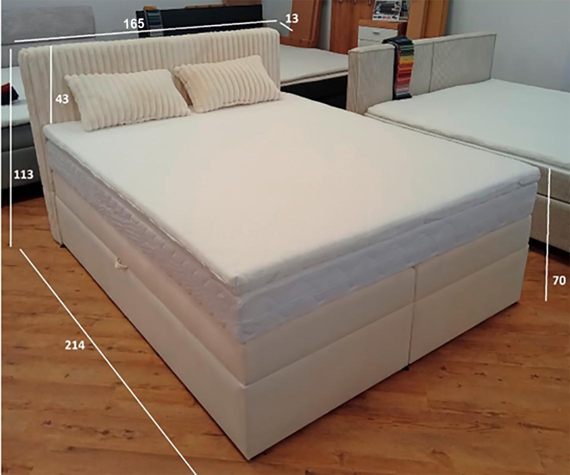 Boxspring Krevet Flexi 140/200 cm , siva kupujte online mömax