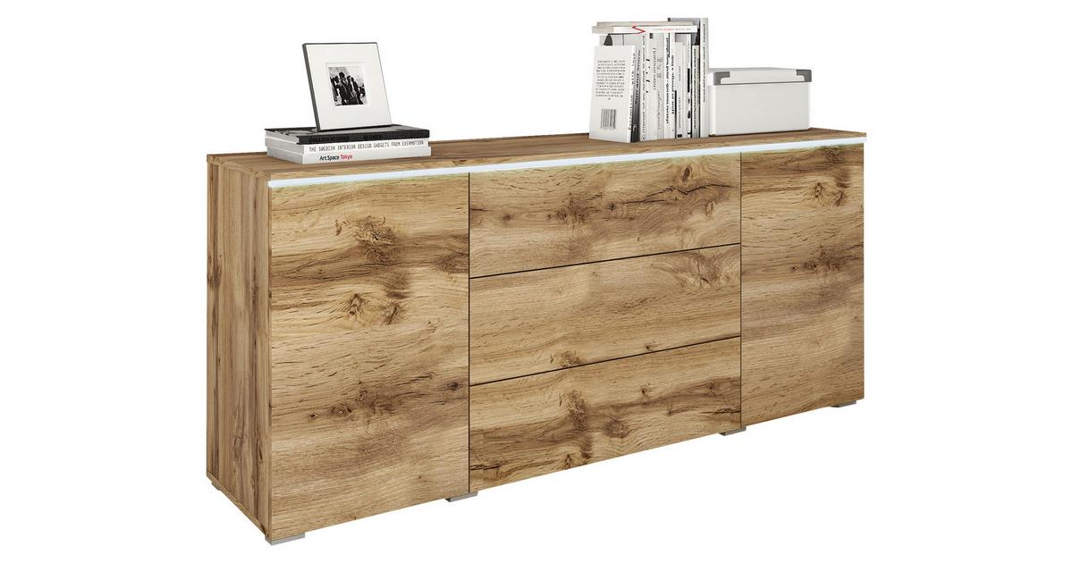 Spannende Sideboard Wotan Eiche Ebenbild