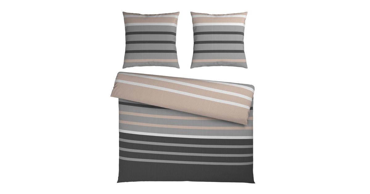 Bettwasche Schwarz Beige
