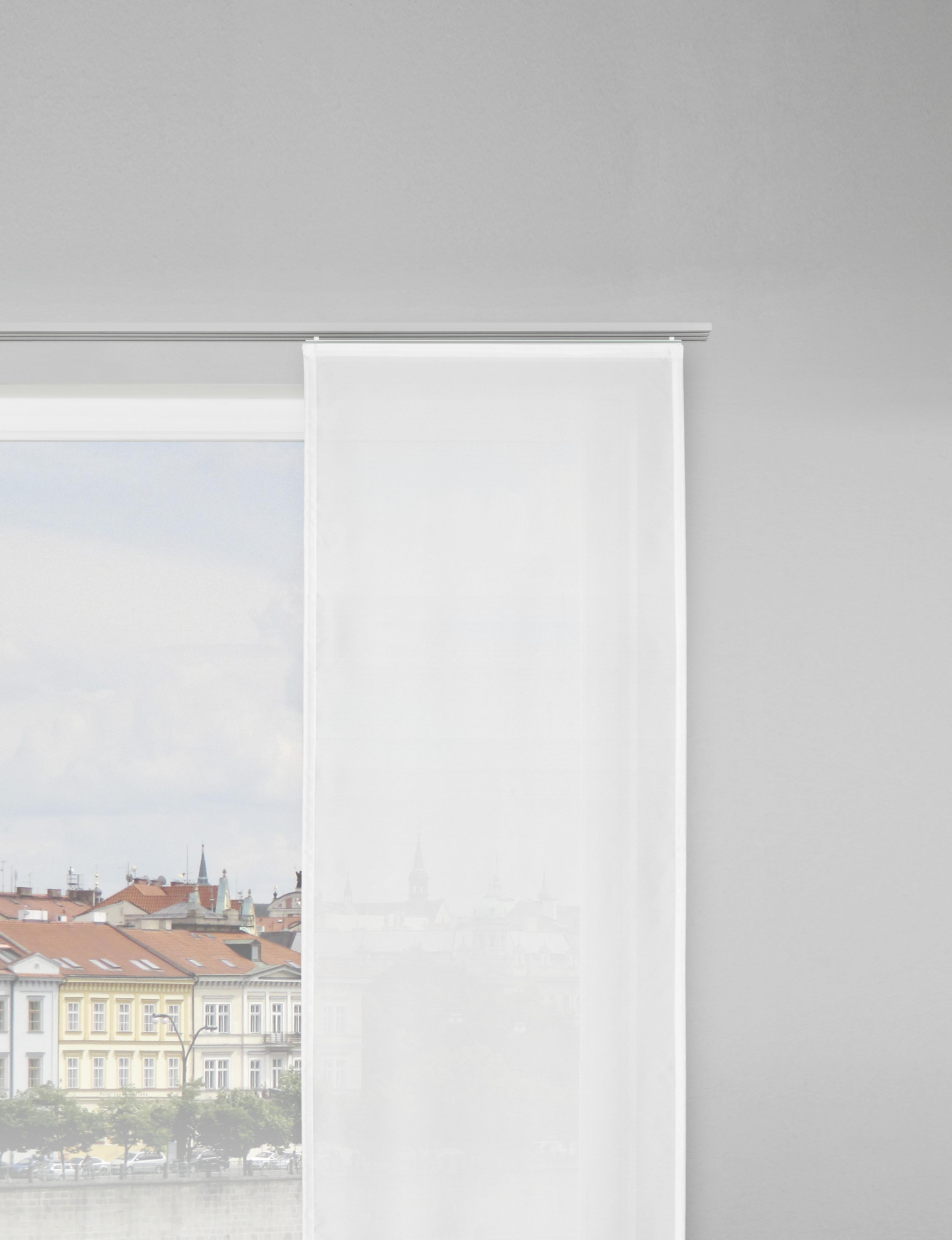 Flächenvorhang Vicky in Weiß ca. 60x245cm - Weiß, MODERN, Textil (60 ...