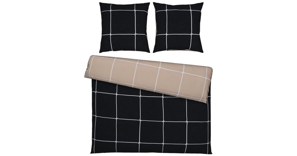 Bettwasche Schwarz Beige