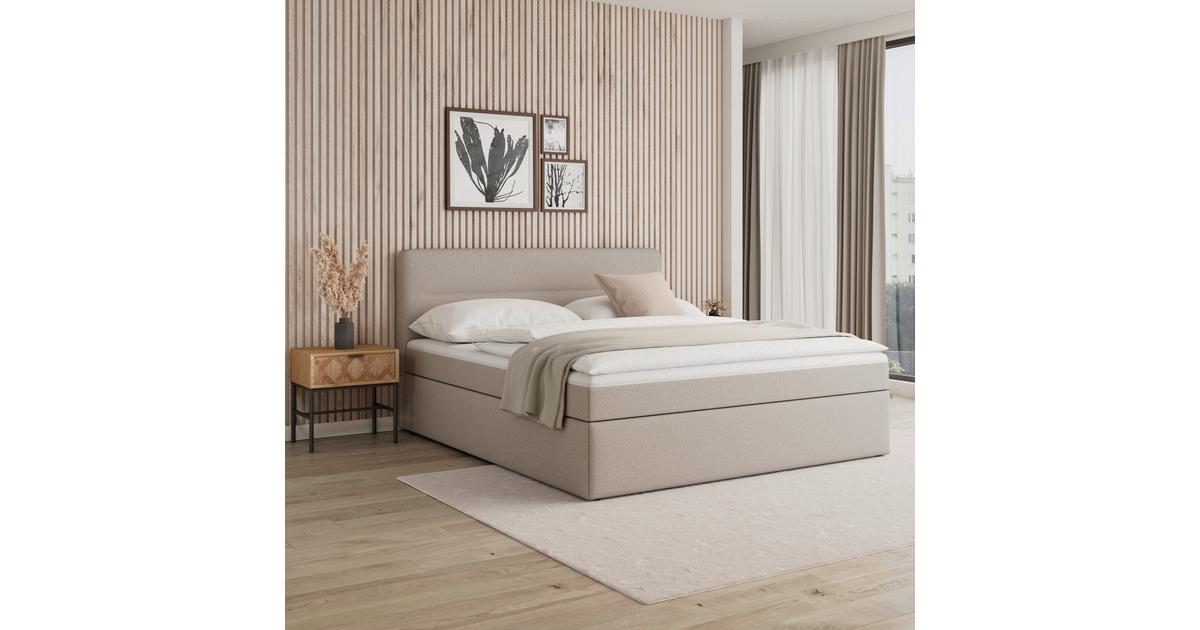 PAT TIP BOXSPRING FĂRĂ ARCURI MARCO 180/200 cm taupe comandă online moemax