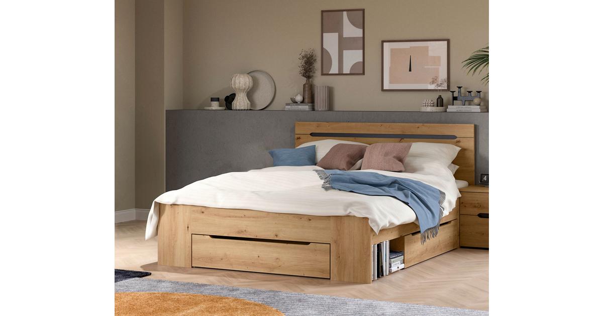 Bett in Eiche Dekor » Online bestellen!