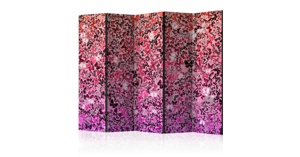 Paravan Pink Butterflies I, 5-Delni, Dvostranski spletno naročilo mömax