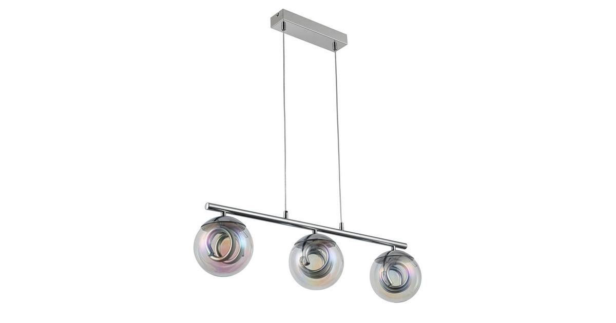 LED-Hängeleuchte Moderni Chrom/Perlmutt max. 18 Watt online kaufen mömax