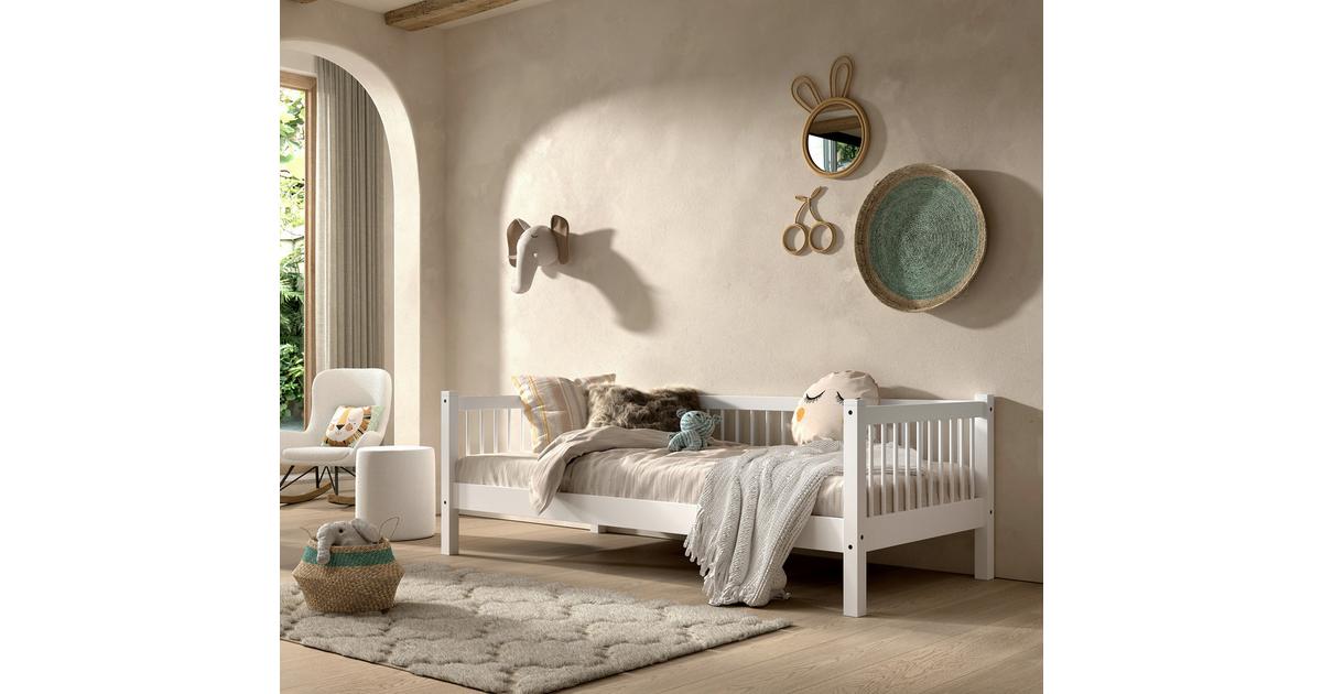 Bett FORREST Weiß ca.90x200cm Echtholz Buche online kaufen mömax