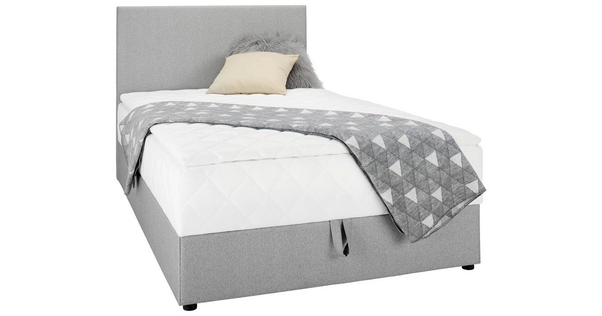 Postelja Boxspring Boxy, Siva, 120x200 spletno naročilo mömax