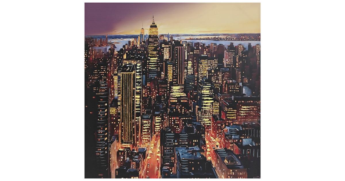 Tablou City Sunset cca. 100x100 cm comandă online moemax