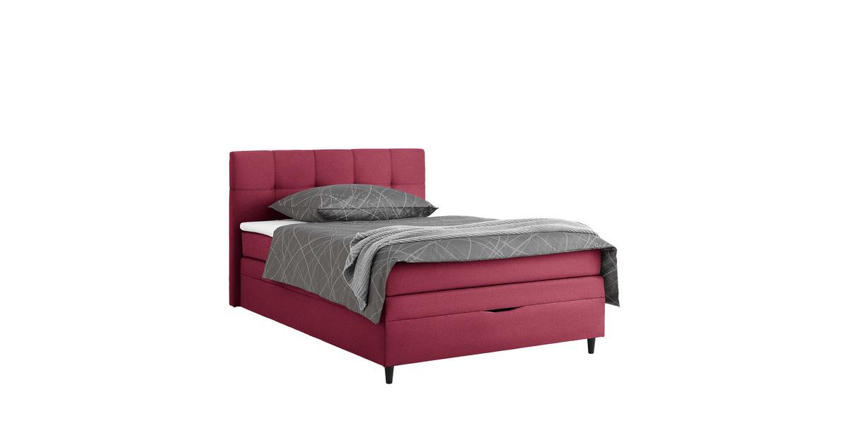 Boxspringbett Miami in Weinrot ca. 120x200cm online kaufen mömax