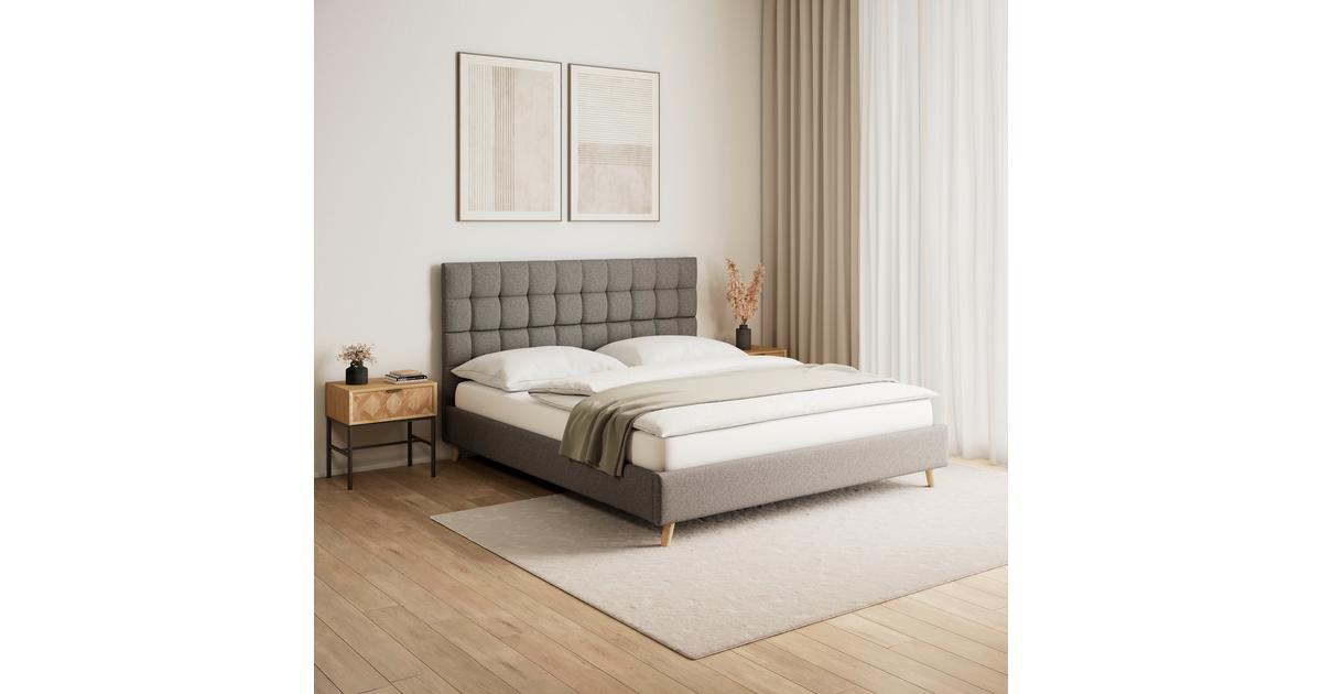 Tapecirani Krevet Cesaro 180/200 cm siva kupujte online mömax